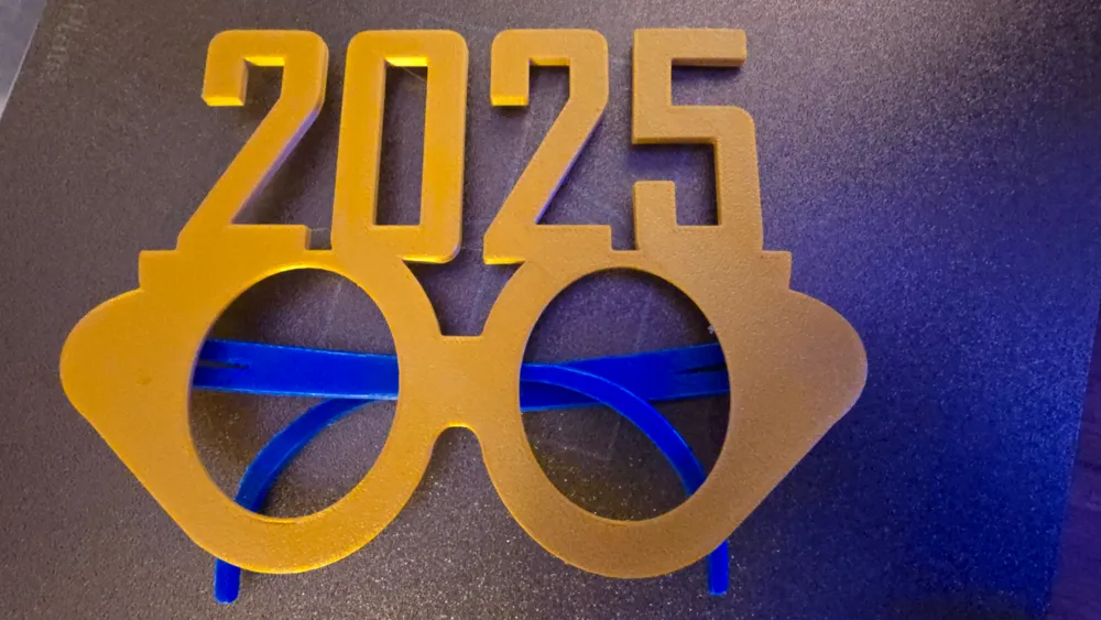 2025 New Year Party Glasses by cyberjo50 - MakerWorld