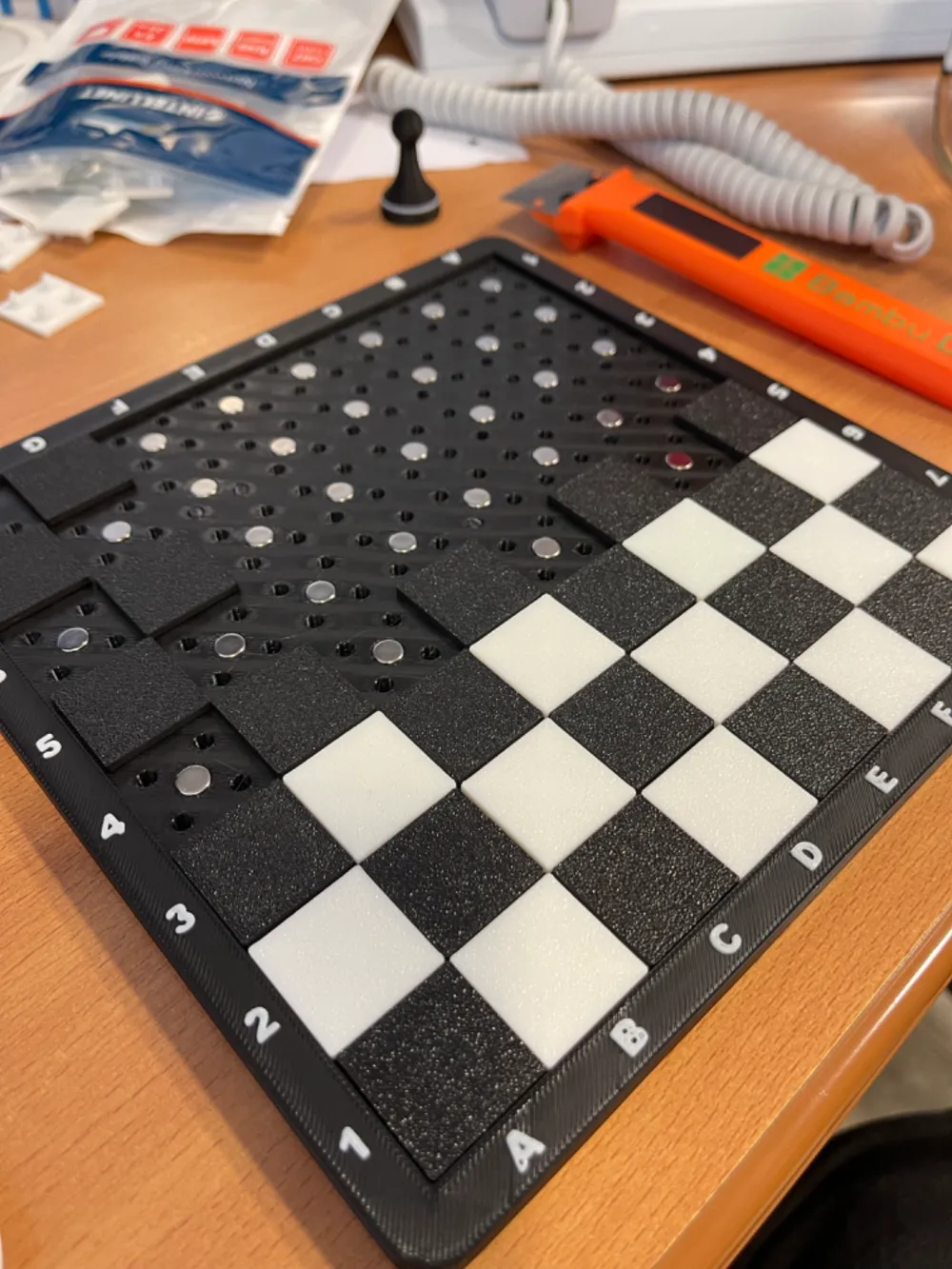 Magnetic Chess/Checkers Board - SnapOn Magnets Remixed by NapalmZ ...