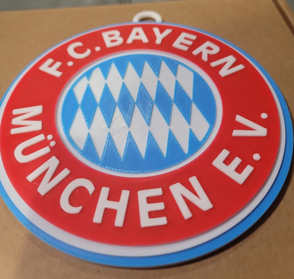 BAYERN MUNCHEN FC w/ LOOP 3d Logo 180mm series by mercadogarzas ...
