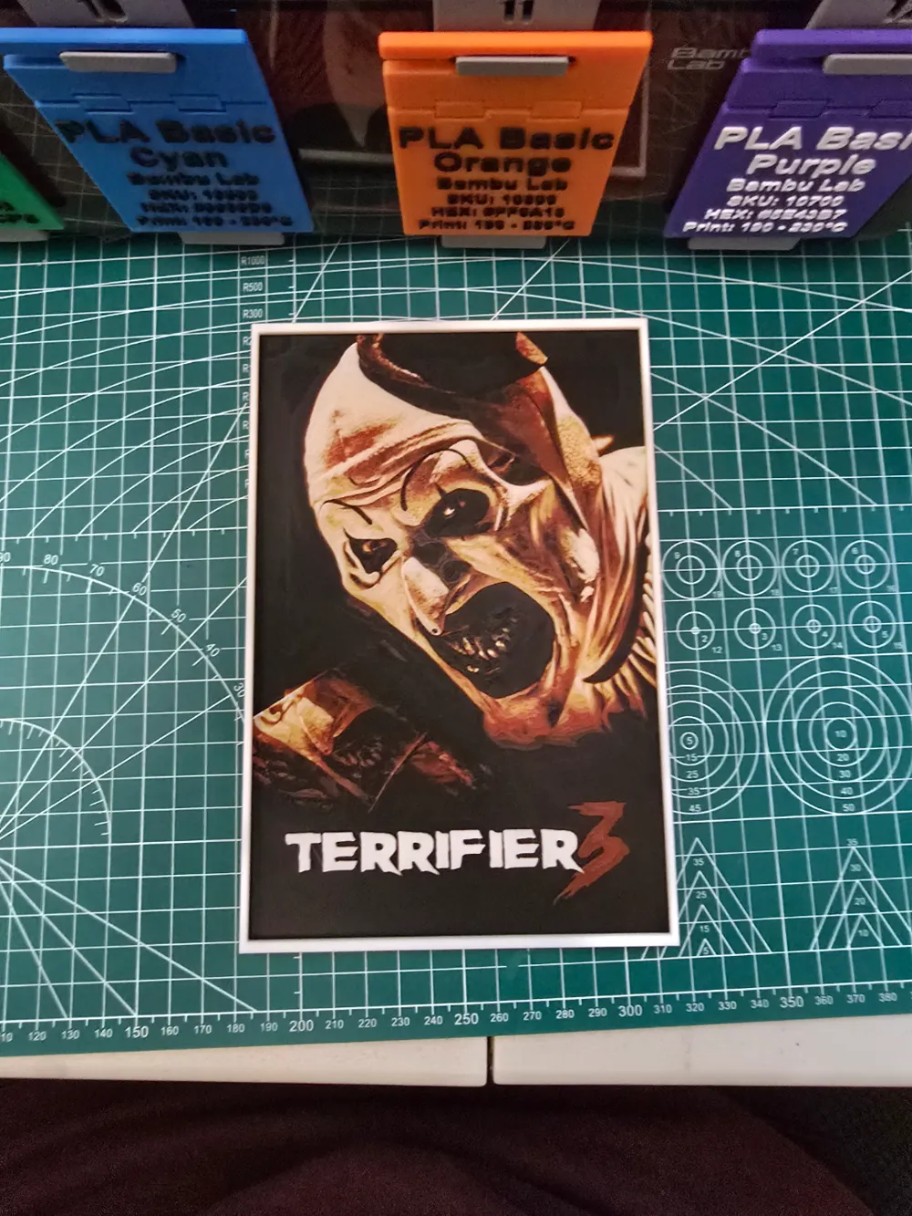 Terrifier 3 Movie Poster - Hueforge Art by Lumpy3D - MakerWorld