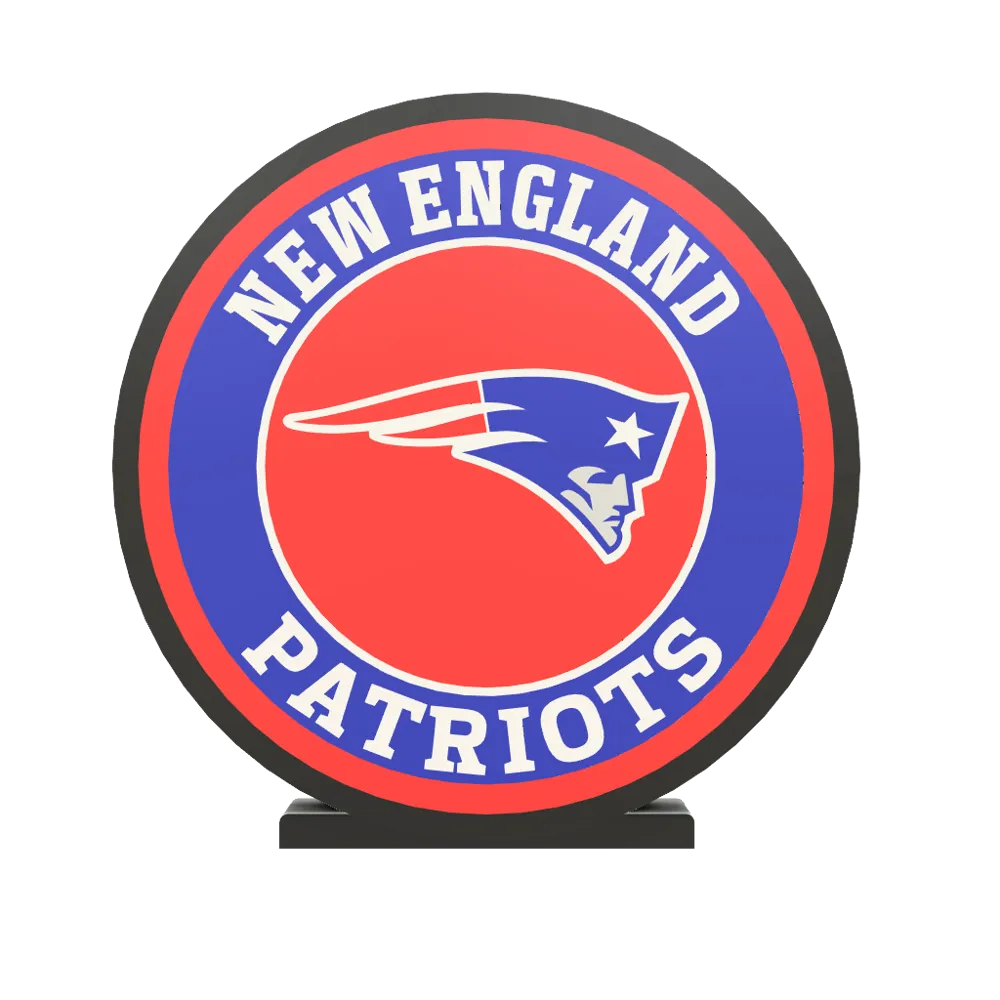 New England Patriots - Light Box - Free 3D Print Model - MakerWorld