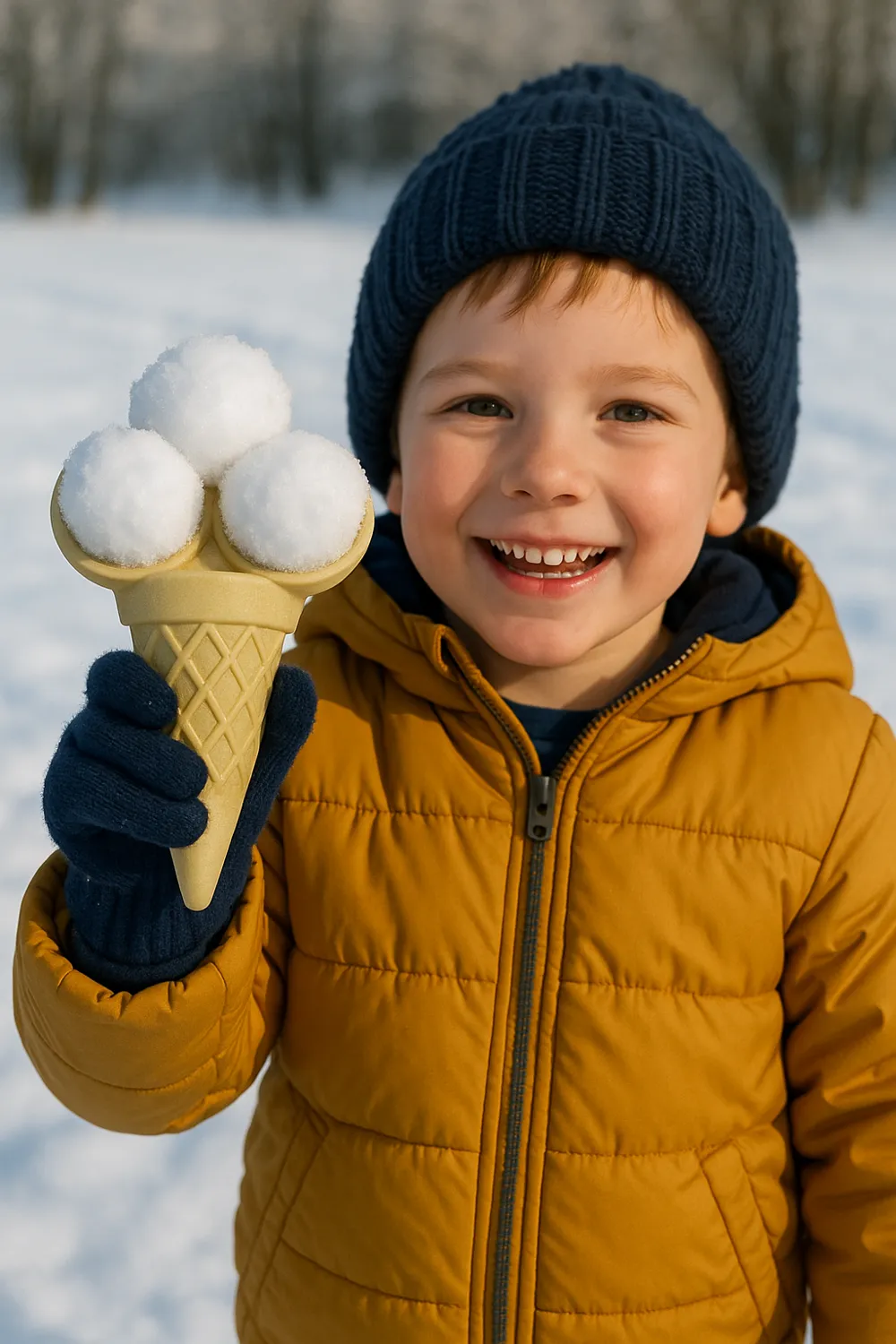 Scoop ’n’ Shoot Ice Cream Cone Snow Launcher - Free 3D Print Model ...