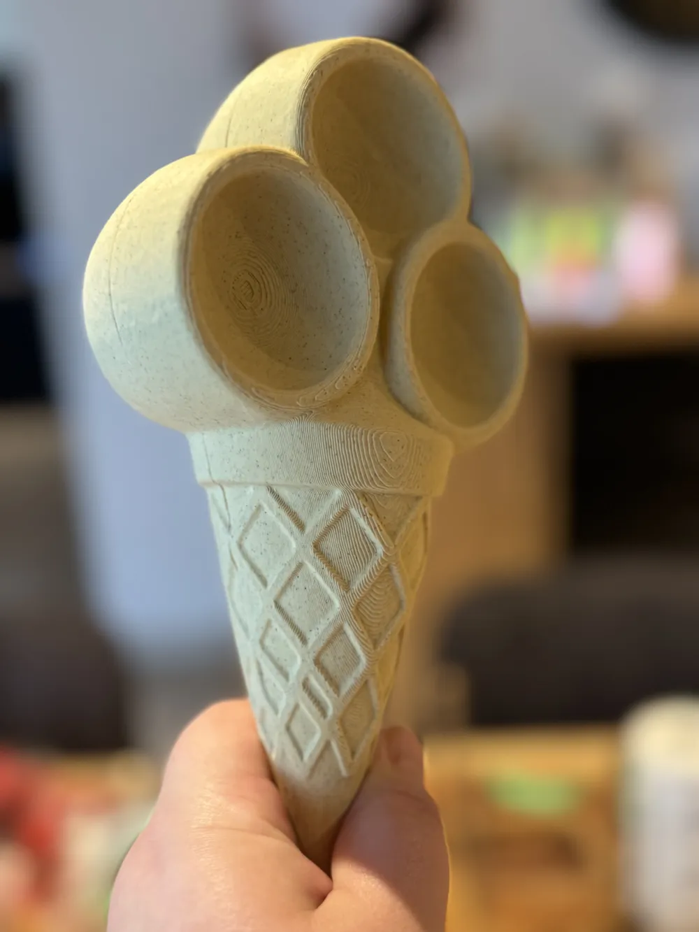 Scoop ’n’ Shoot Ice Cream Cone Snow Launcher - Free 3D Print Model ...