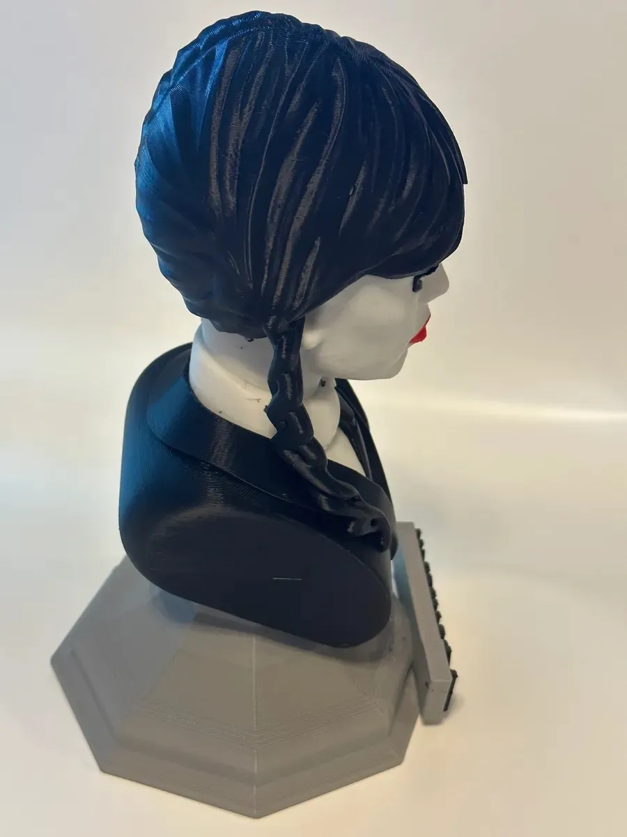 Wednesday Addams Bust by All Things STL MakerWorld: Download Free 3D Models