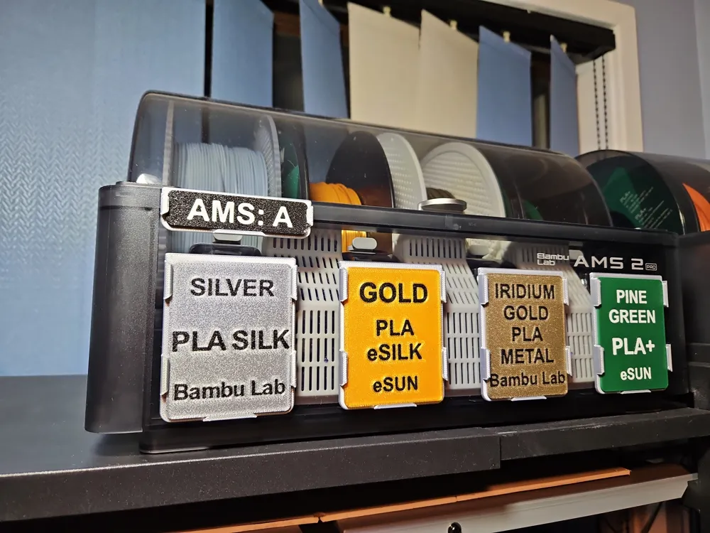 AMS Unit Labels - Free 3D Print Model - MakerWorld