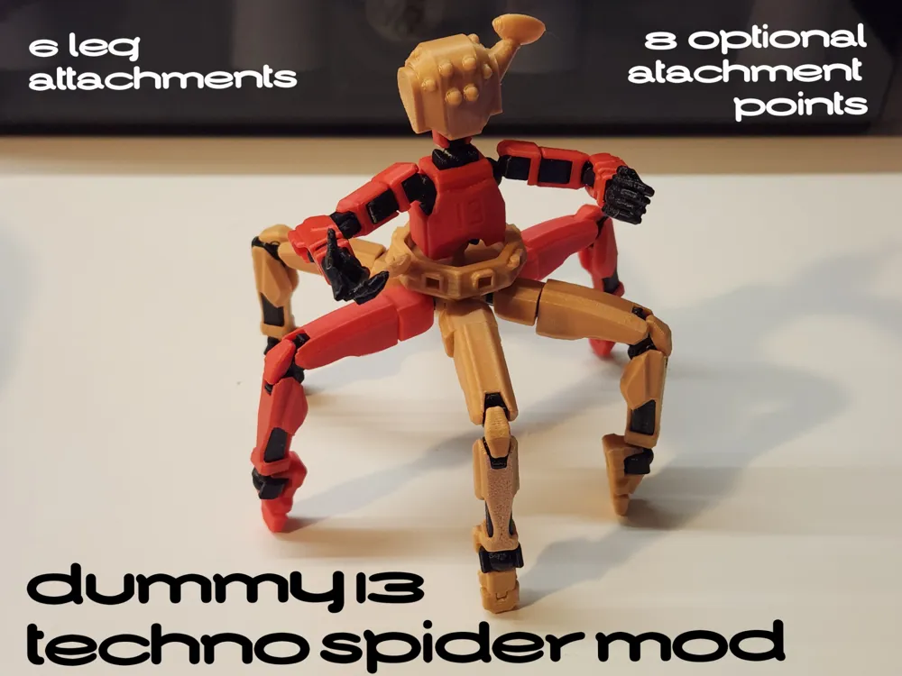 Dummy 13 Techno-Spinne Mod Remixt von Snicklefritz - MakerWorld