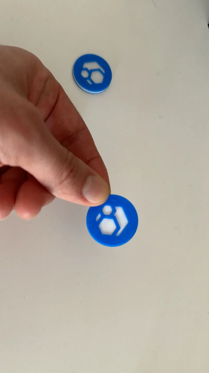 Flux logo Coin Size by PzKpfW - MakerWorld