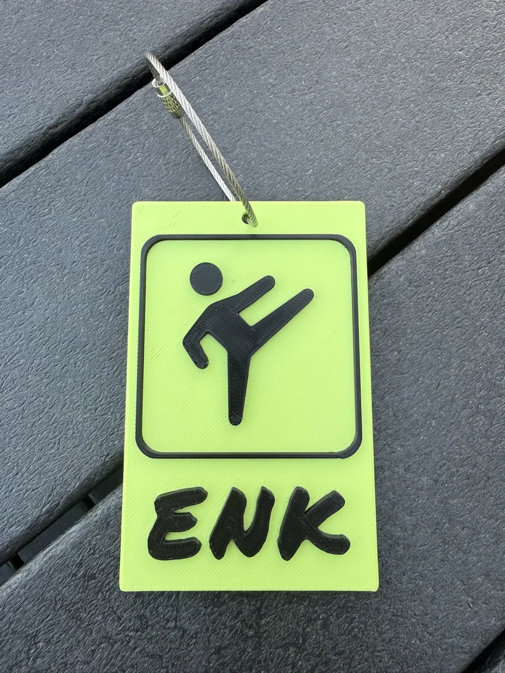 Customizable Martial Arts Sports Bag Tag - Free 3D Print Model - MakerWorld