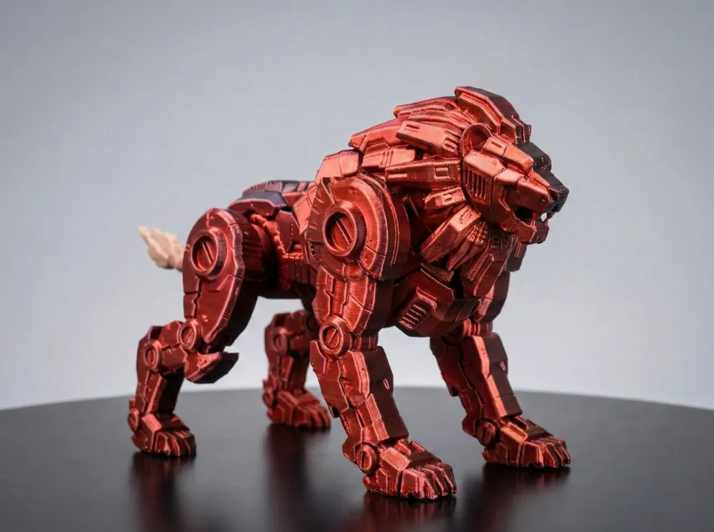 Articulated Mecha Lion - Free 3D Print Model - MakerWorld
