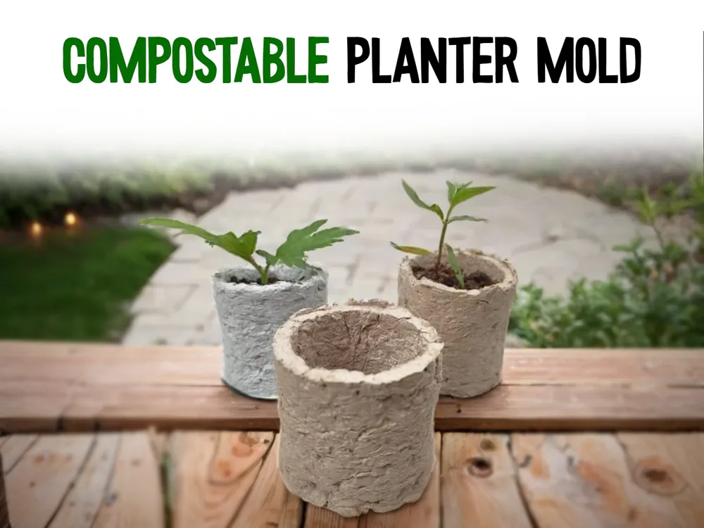 Compostable Pot Pulp Mold - Cardboard/Paper by Jacc MakerWorld ...