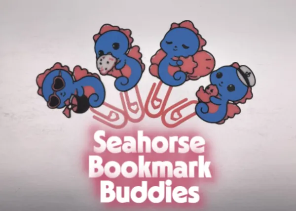 Seahorse Bookmark Buddies - Free 3D Print Model - MakerWorld