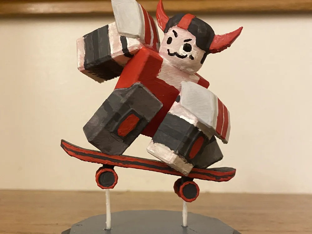 Old Skateboard (Phighting) - Free 3D Print Model - MakerWorld
