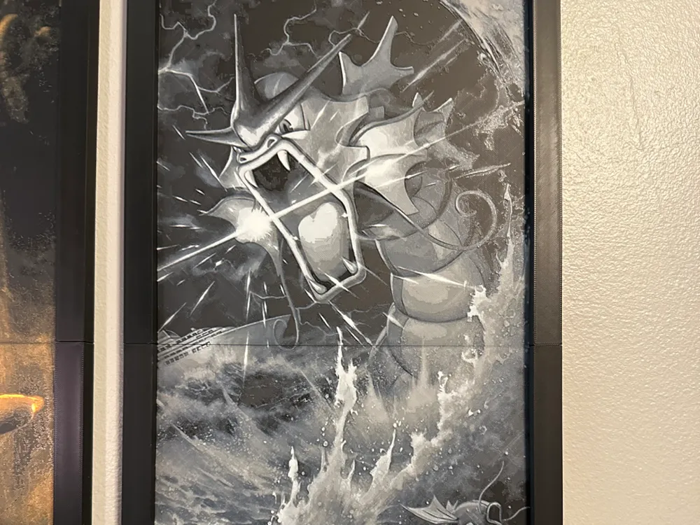 Gyarados 2-piece Hueforge - Free 3D Print Model - MakerWorld