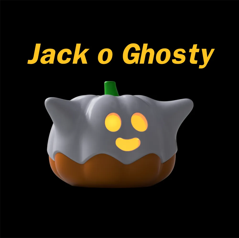 Ghost Pumpkin - Free 3D Print Model - MakerWorld