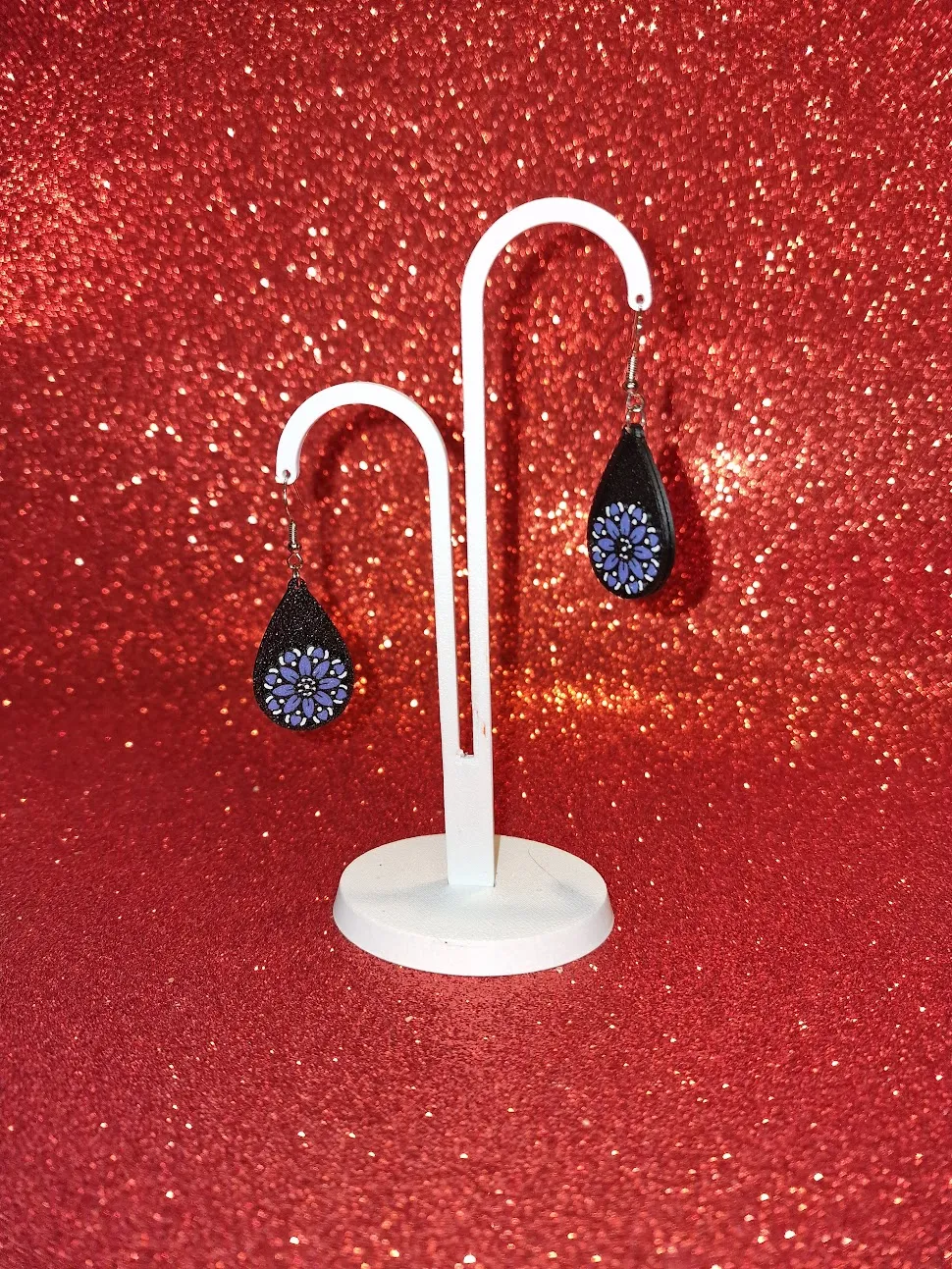 Mandala flower earrings - Free 3D Print Model - MakerWorld