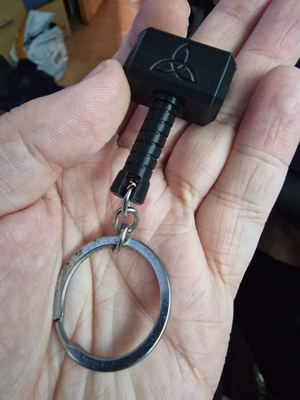 Mjolnir (Thor Hammer) KeyChain with magnetic attraction! Remixed by BS ...