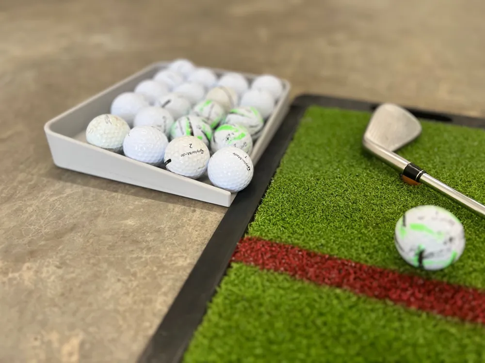 Golf Ball Tray, Sloped, Self Feeding - Free 3D Print Model - MakerWorld