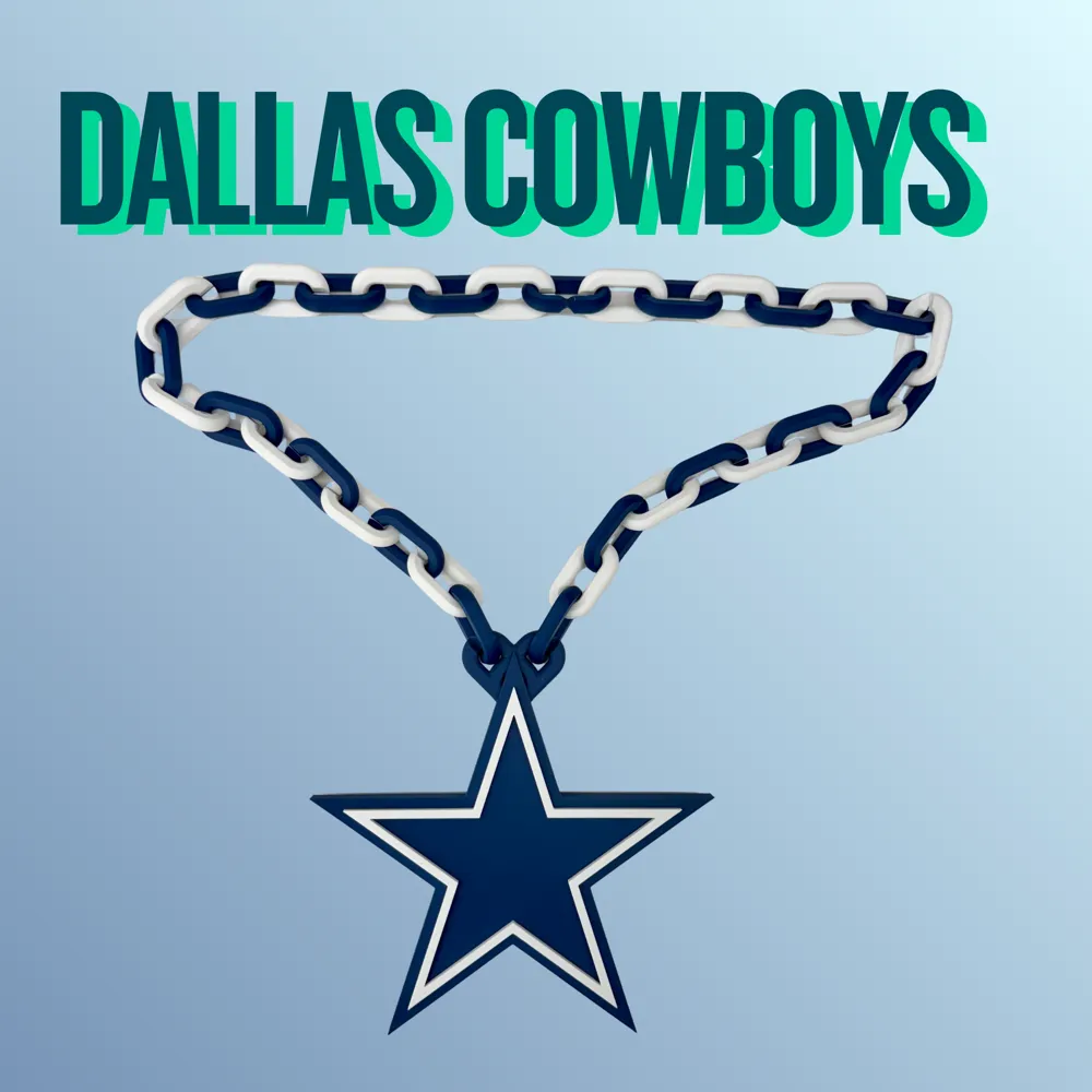 Dallas Cowboys - Mega Fan Chain - Free 3D Print Model - MakerWorld