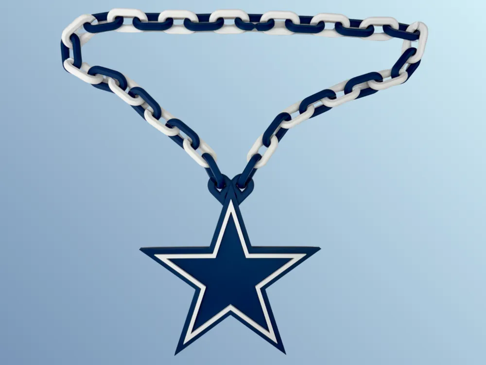 Dallas Cowboys - Mega Fan Chain - Free 3D Print Model - MakerWorld