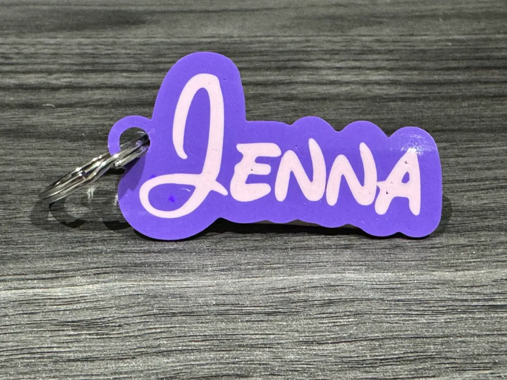 Jenna - Disney Name Keychain by wane27 MakerWorld: Download Free 3D Models