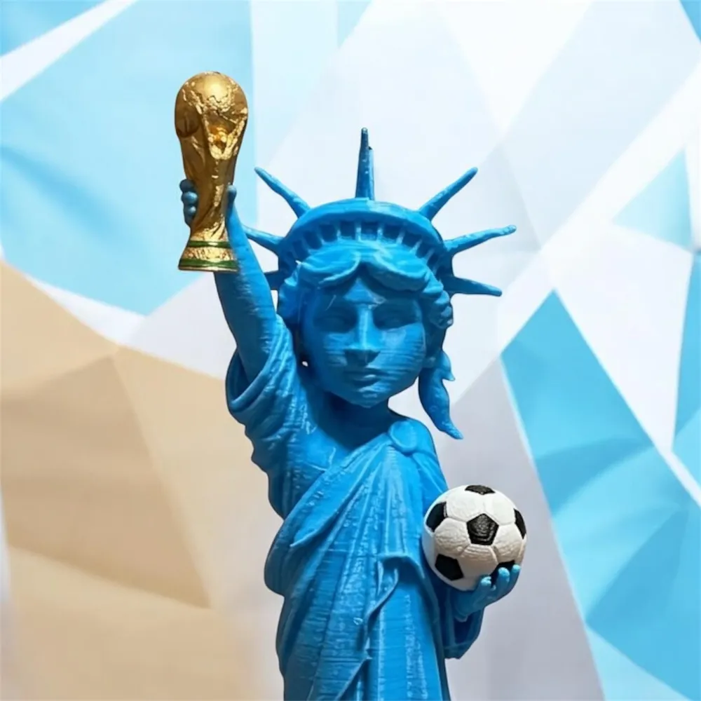 World Cup Statue of Liberty Desk Display - Free 3D Print Model - MakerWorld