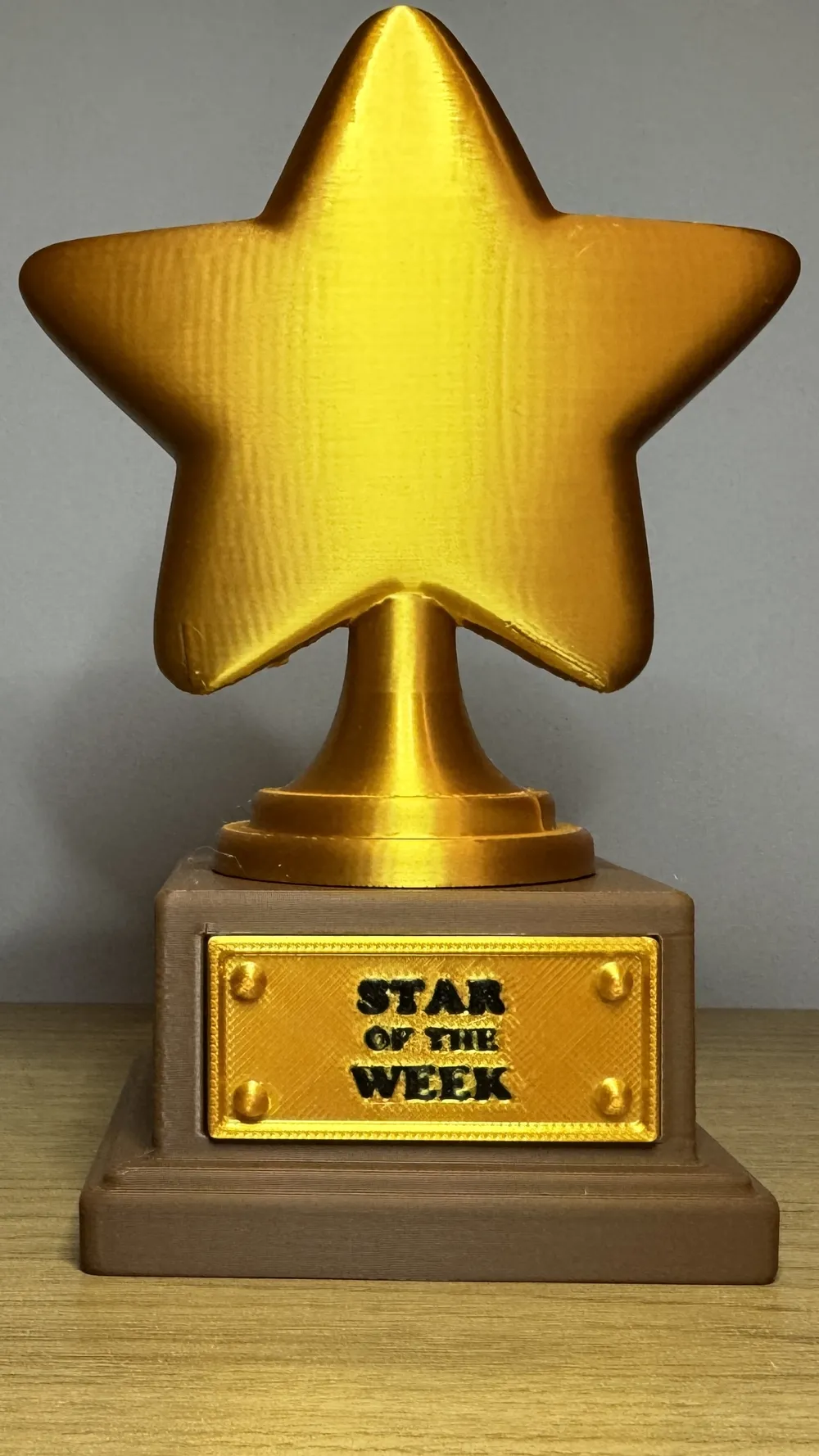 Trofeo de Estrella - Estrella de la Semana - Personalizable - Modelo de ...