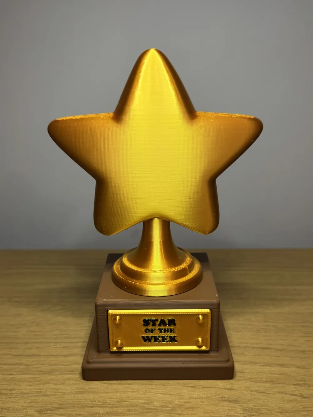 Trofeo de Estrella - Estrella de la Semana - Personalizable - Modelo de ...
