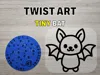 Twist Art 41 Bat - Rotary Drawing Stencil - Free 3D Print Model ...