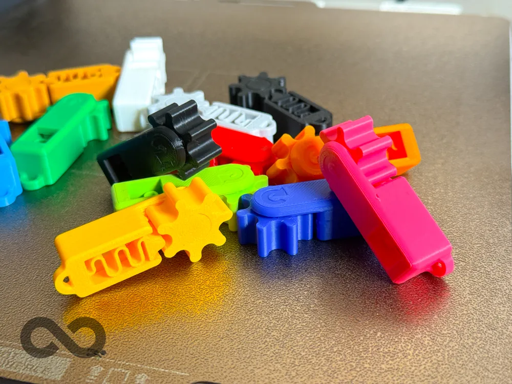 Mini Gear Click Fidget Keychain - Print in Place - Free 3D Print Model ...