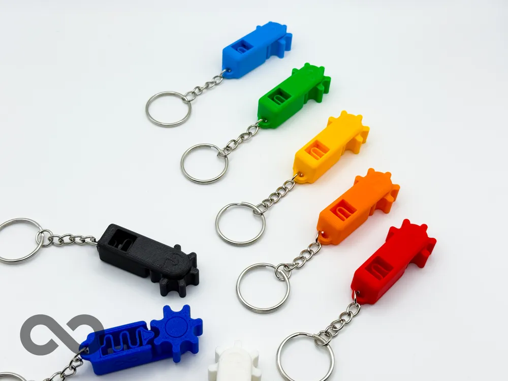 Mini Gear Click Fidget Keychain - Print in Place - Free 3D Print Model ...