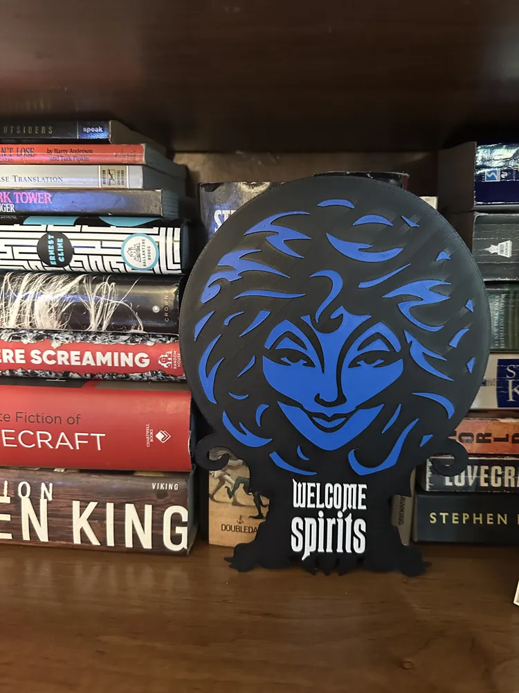 “Spirits Welcome” Madame Leota Sign - Free 3D Print Model - MakerWorld