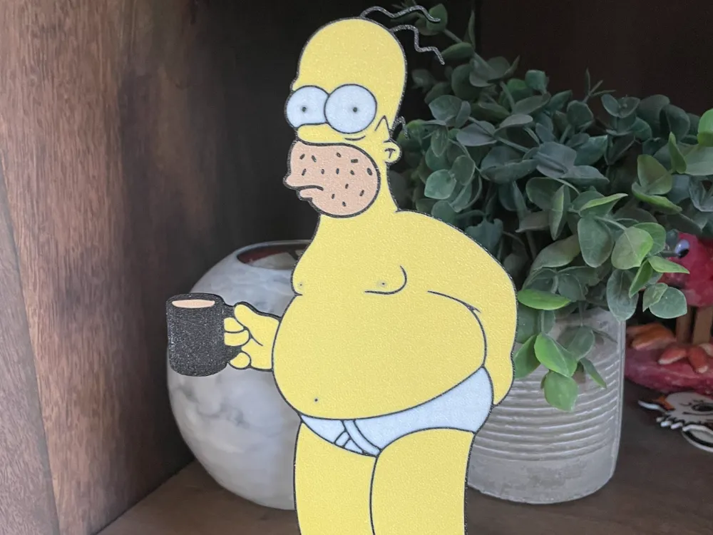 Homer Simpson Display / 4 color / The Simpsons / by 3D Prints This Week ...