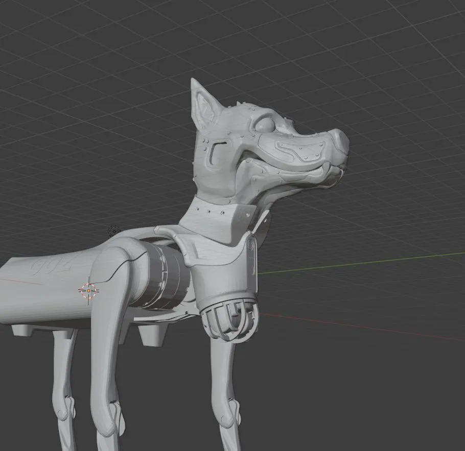 Unitree Go2 Pro AlmostDynoMutt head - Free 3D Print Model - MakerWorld