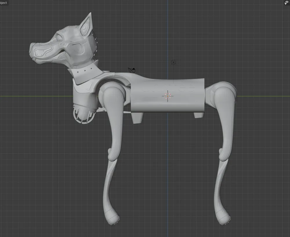 Unitree Go2 Pro AlmostDynoMutt head - Free 3D Print Model - MakerWorld