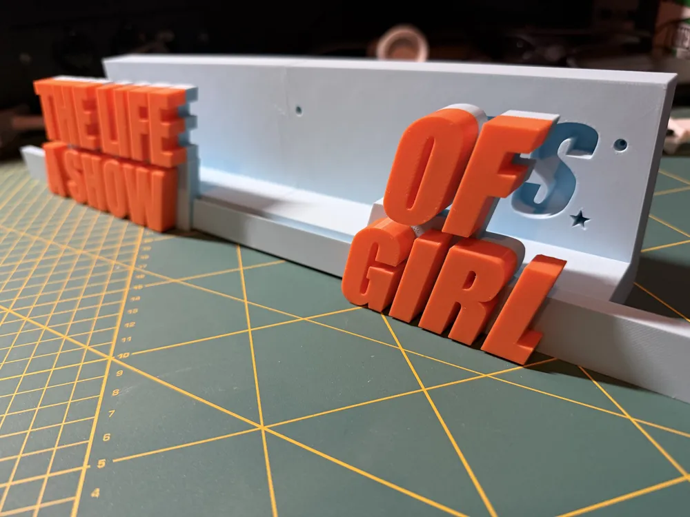 Vinyl Holder-The Life of a Show Girl(Taylor Swift) - Free 3D Print ...