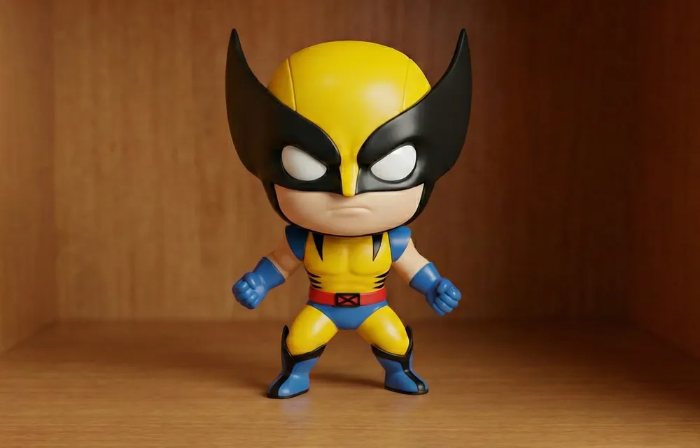 Wolverine chibi figure X-Men - Free 3D Print Model - MakerWorld