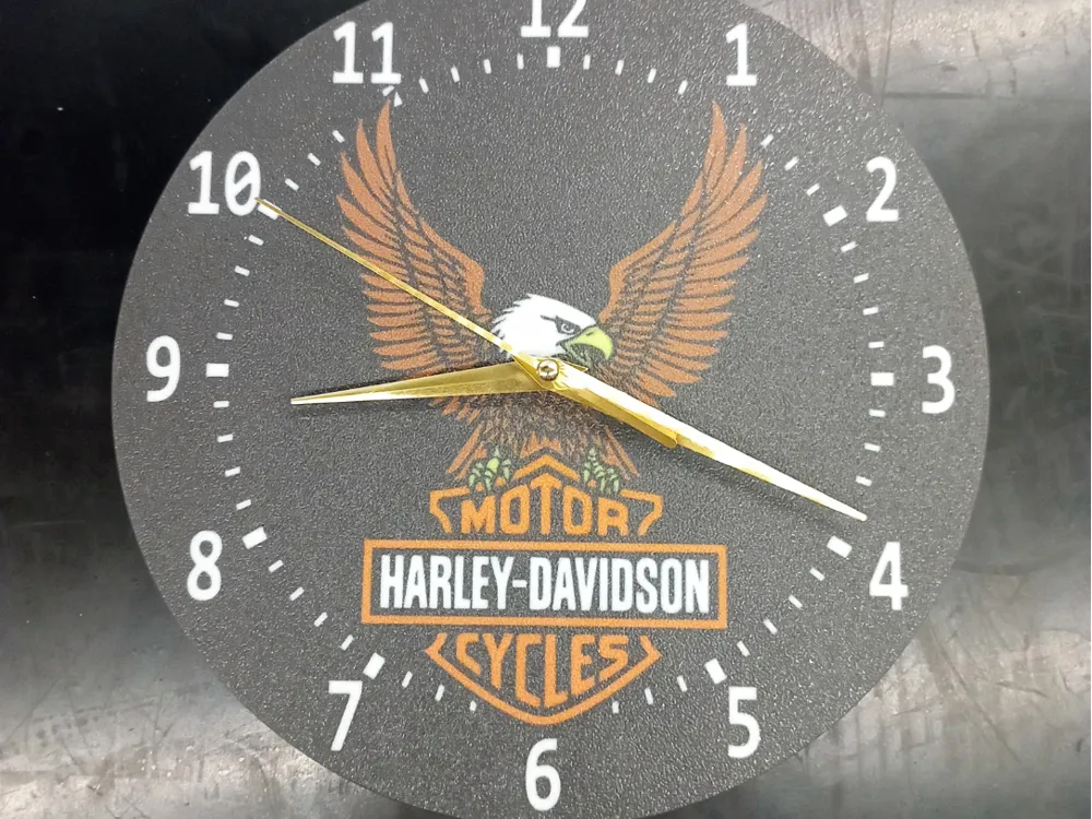 Harley Davidson wall clock - Free 3D Print Model - MakerWorld