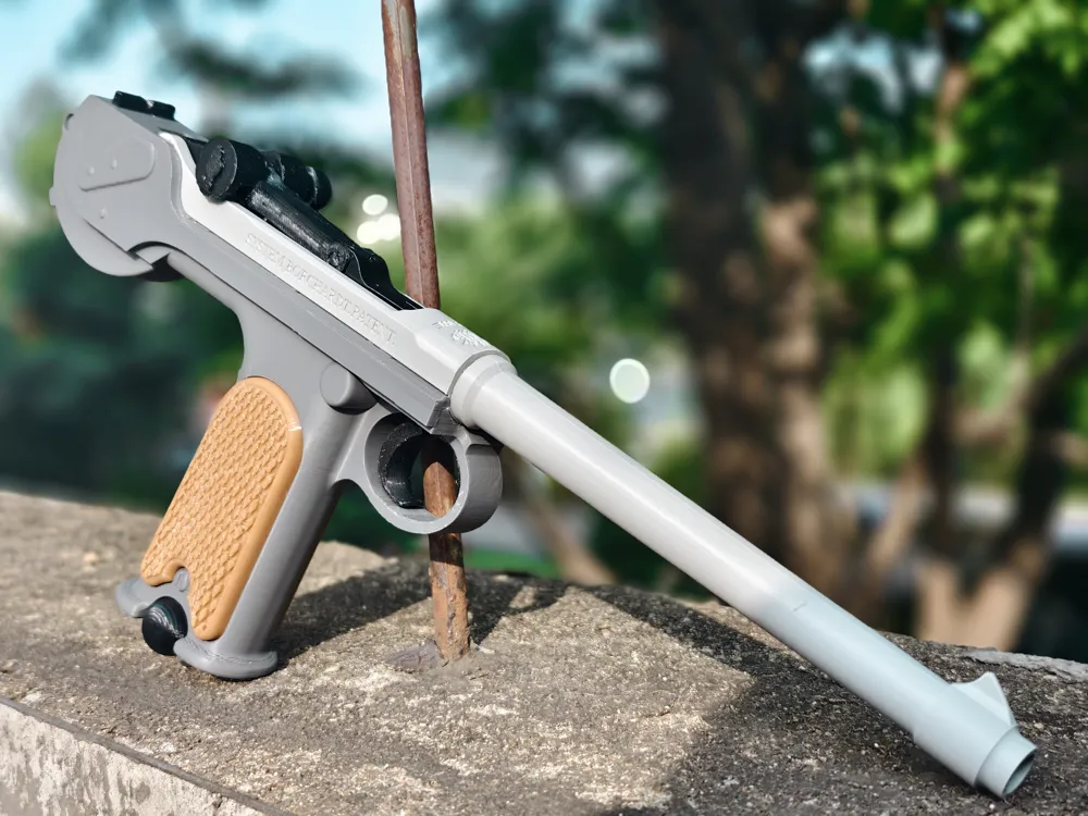 Borchardt C93 Classic Toy Pistol (prototype of the P08) by 补补觉去 MakerWorld: Download Free 3D Models