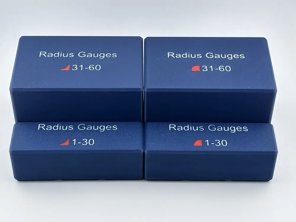Radius Guages Gridfinity - 31mm to 60mm by FatCat MakerWorld: Download ...