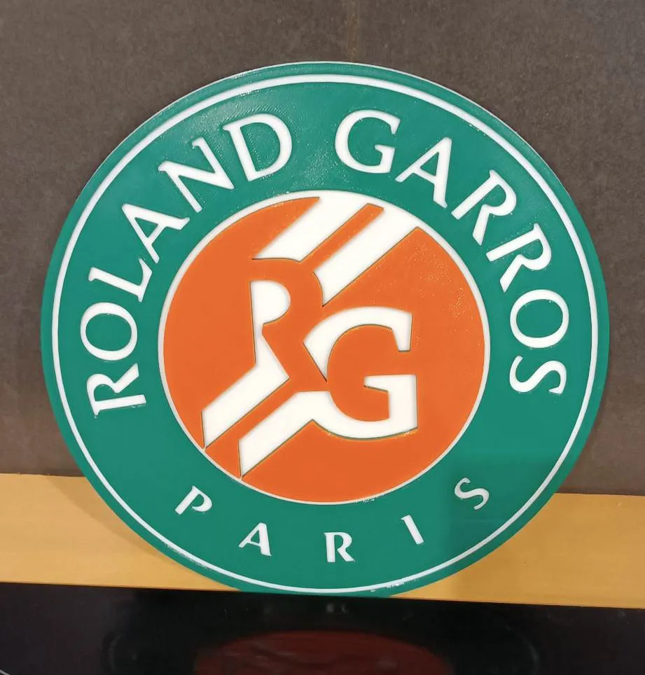 Roland Garros logo (With 2 color changes) by Allan Fonroques - MakerWorld