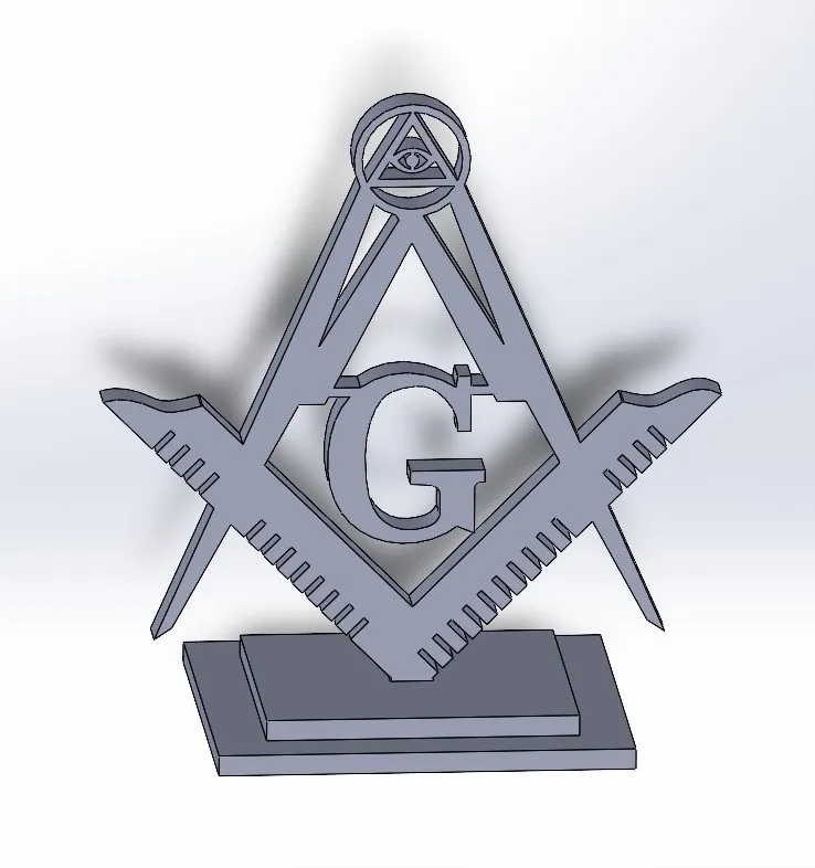 Masonic Square and Compass - Free 3D Print Model - MakerWorld