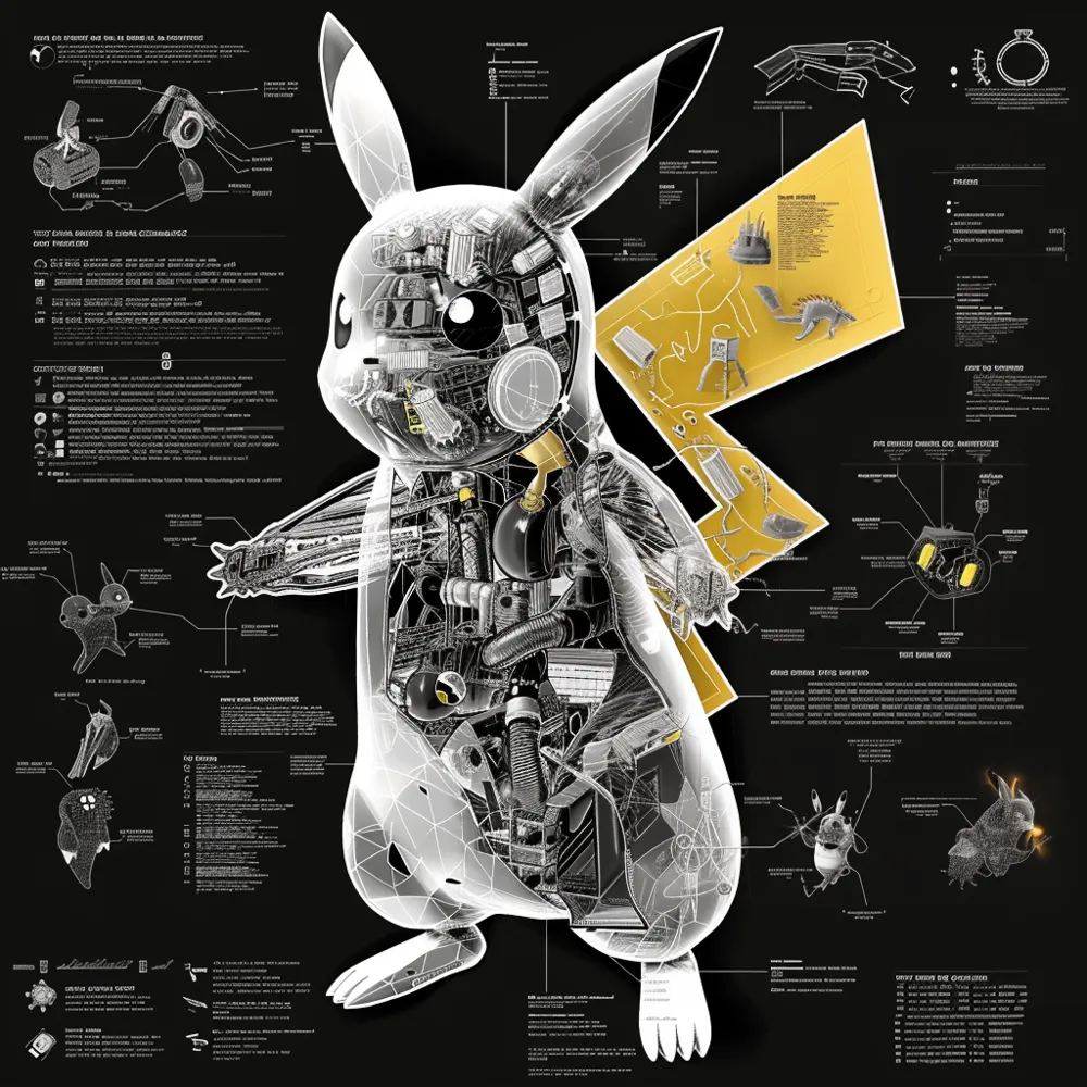 Pikachu Anatomy by sduppleganger - MakerWorld