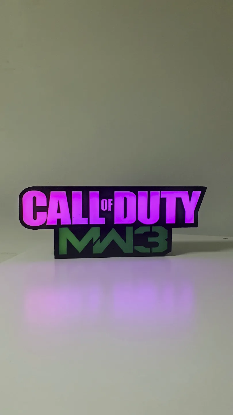 CALL OF DUTY MW3 3D lightbox by RTRIGO3D - MakerWorld