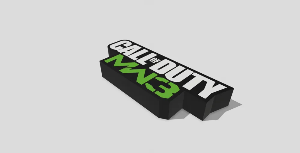 CALL OF DUTY MW3 3D lightbox by RTRIGO3D - MakerWorld