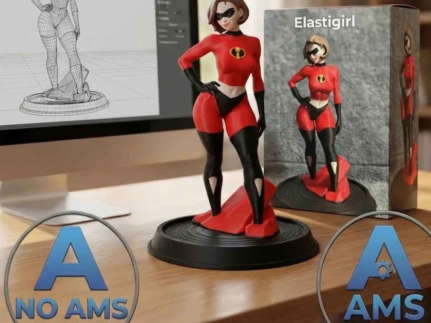 Mrs Incredible (Elastigirl) - Free 3D Print Model - MakerWorld