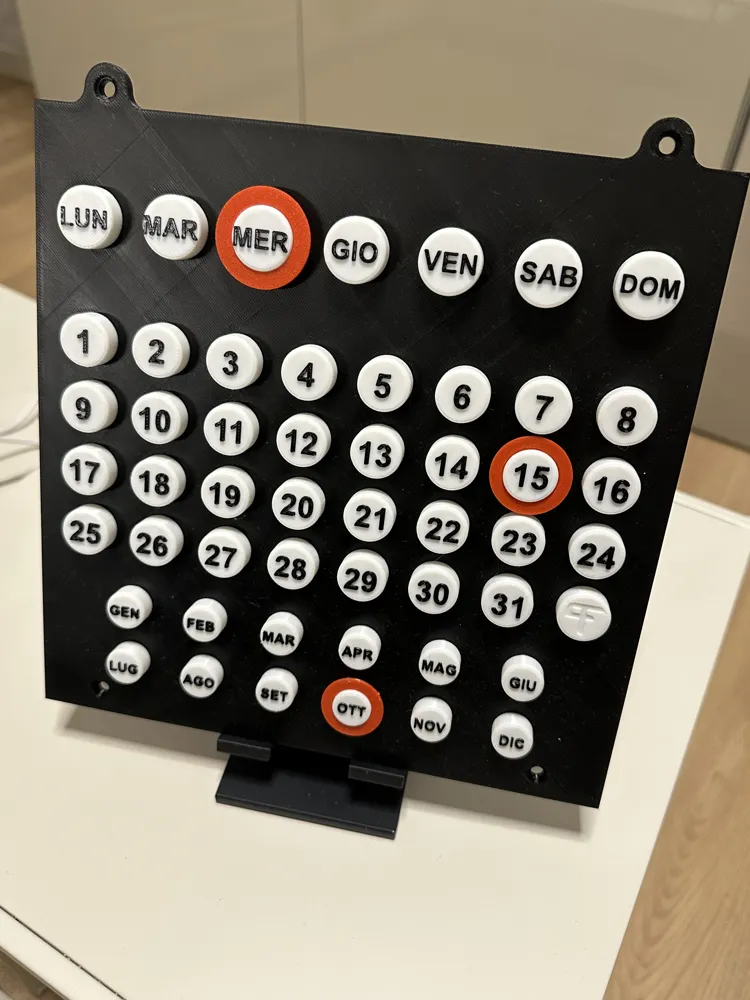 Calendario perpetuo por POPEF MakerWorld: Descarga Modelos 3D Gratuitos
