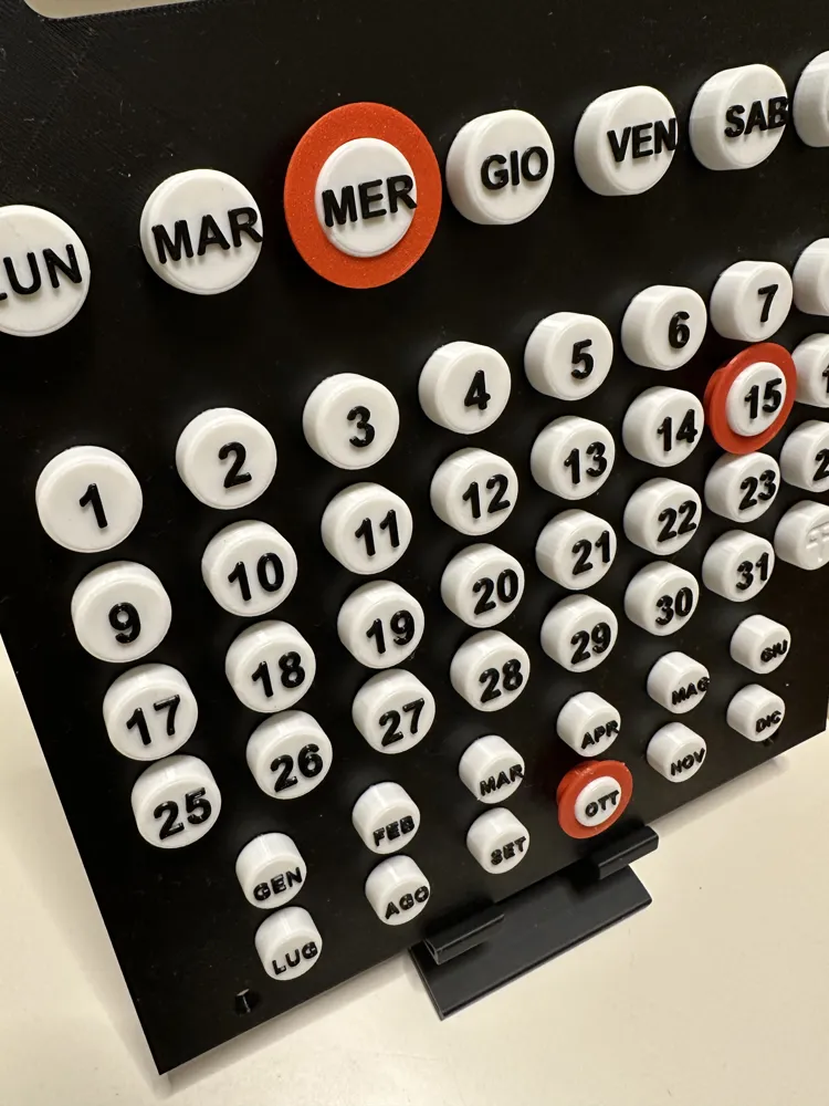 Calendario perpetuo por POPEF MakerWorld: Descarga Modelos 3D Gratuitos