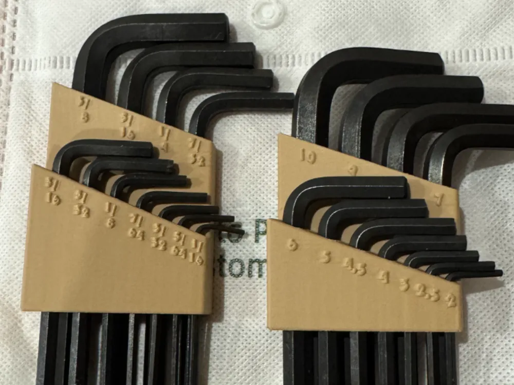 Allen/Hex Key Holder - for both Metric & Imperial by ResQ - MakerWorld