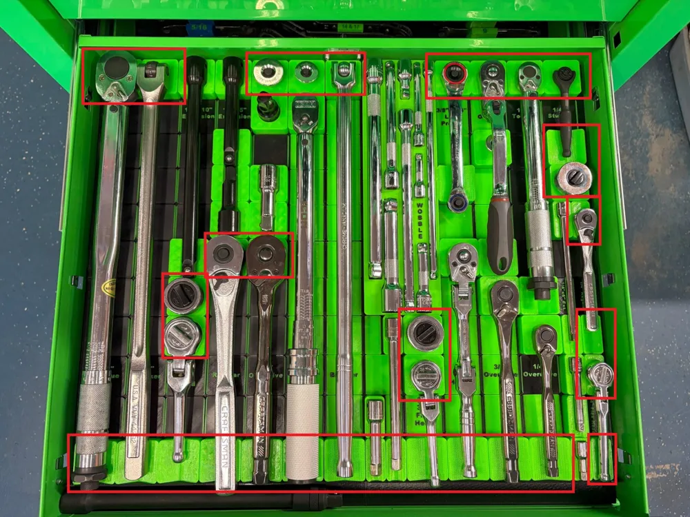 Gridfinity Universal Ratchet Holders with Magnets Remixed by RobNordic ...