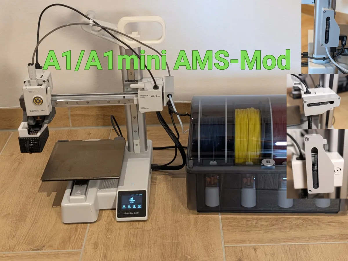 A1/A1 mini AMS改装，使用耗材缓冲器 - 免费 3D 打印模型 - MakerWorld